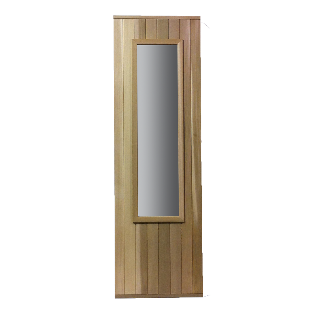 Cedar Door with Long Window - It Has a Tempered Glass Window Built In ...